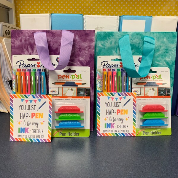 Printable You Just Hap-pen to Be Very Ink-credible Thank You Gift Tags ...