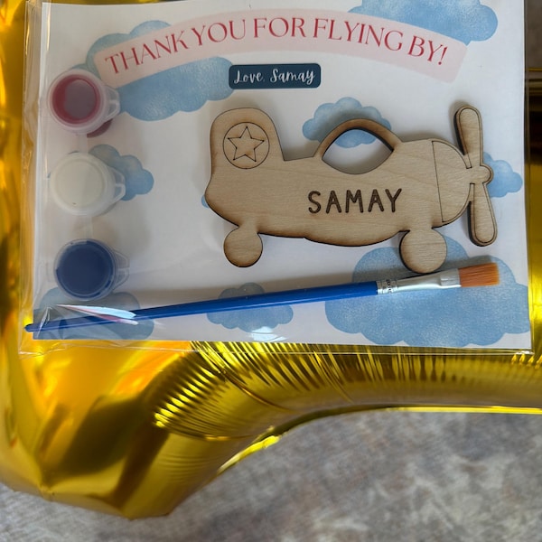 Airplane Party Favor for Kids Personalized Magnet Party Favors for 2 ...