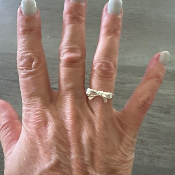 Handmade Splint Ring Silver, German Silver Heart Splint Ring, Finger ...