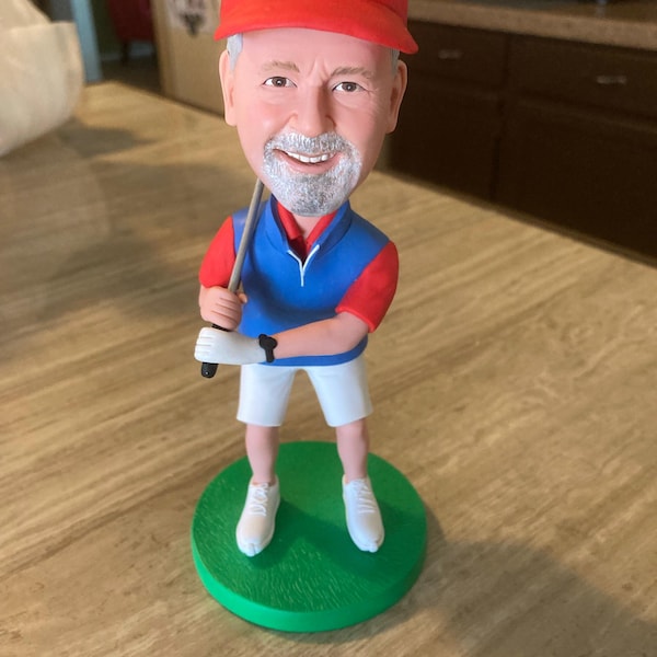 Custom Golf Bobblehead Personalized Golfer Figurine Creative Sculpture ...