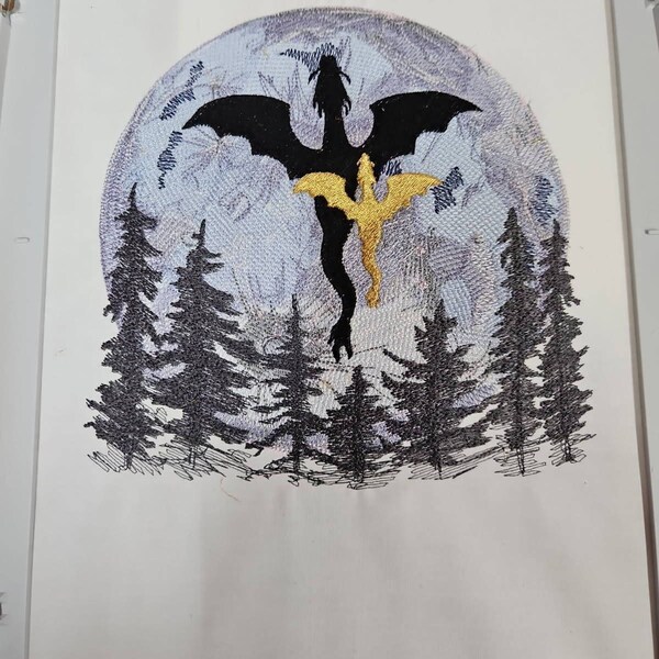 Fourth Wing Inspired | Machine Embroidery Design File | 5x7 & 4x4 | PES ...