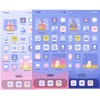 Cute Blue Day & Night Hand Drawn Ios and Android App Icon Set | Home ...
