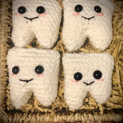 Amigurumi Tooth Crochet Pattern PDF PATTERN ONLY Crochet Tooth Kawaii ...