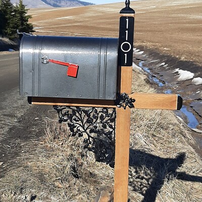 Hanging Rectangular Reflective Mailbox Post Sign up to 5 - Etsy