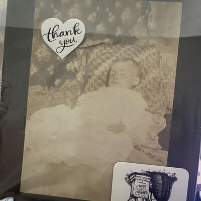 3D Printed Baby Sleeping or Post Mortem, Grave Marker A Duplicate of a Real Life Headstone. MADE ...