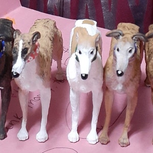 Your Greyhound in Miniature Customizable Hand Painted Resin Greyhound ...