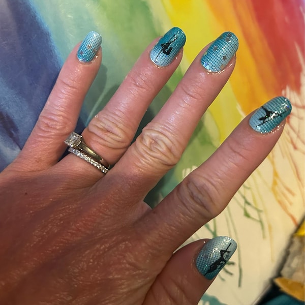Middle Finger Nail Art Decal Sticker - Etsy