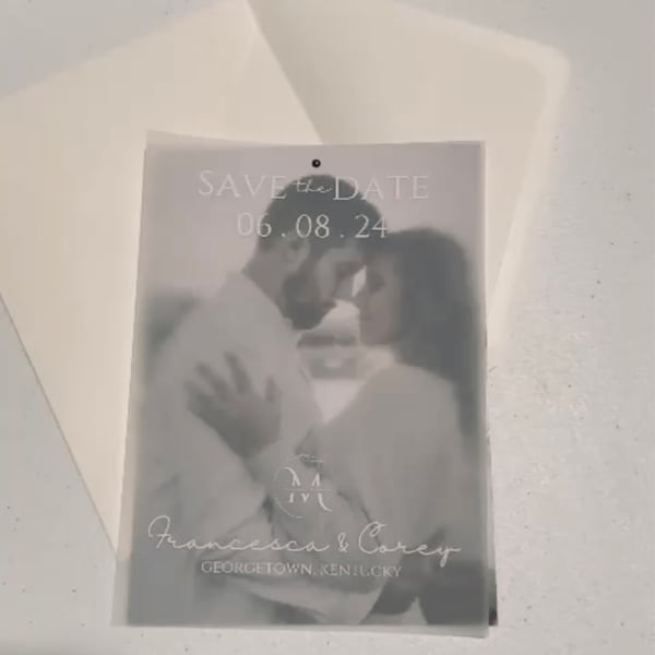 Classic Vellum Wedding Invitations, Printed Vellum Invitation Inserts ...