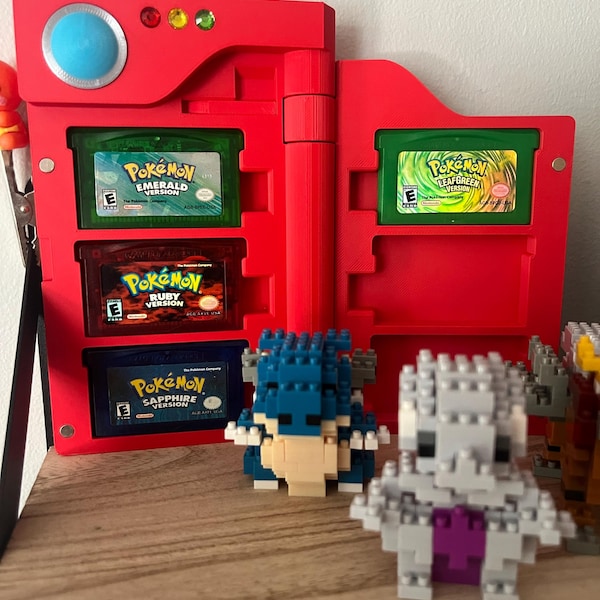 Pokedex GBA Game Cartridge Case Storage Display - Nintendo Pokémon Gift ...