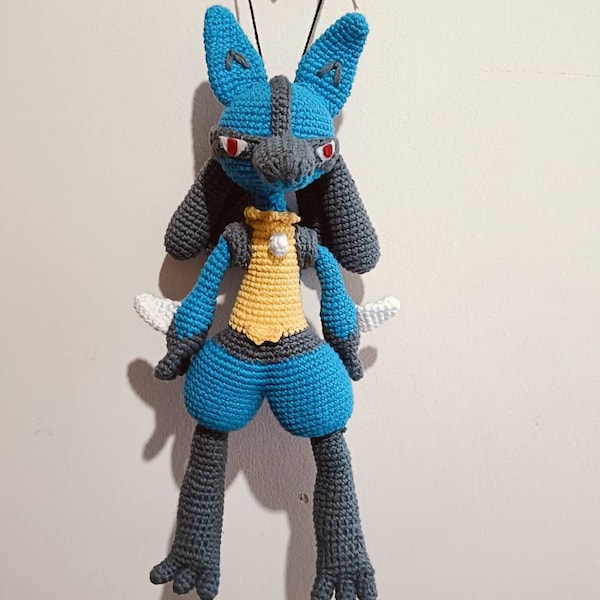 Lucario Pokemon Crochet Pattern - Etsy