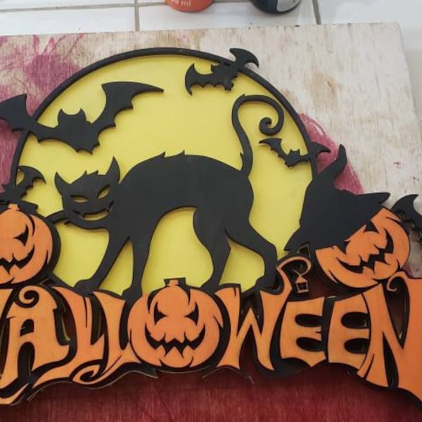 HALLOWEEN Svg Laser Cut File Cricut Halloween Dxf Glowforge Svg and ...