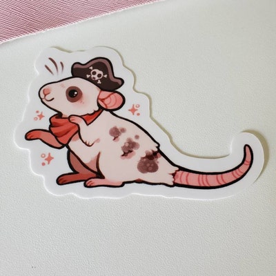 Pirat Sticker / Cute Pirate Rat Stickers / Rodent Sticker / Cute Animal ...