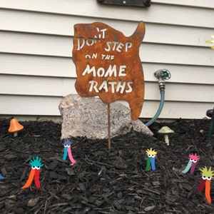 Mome Raths Plant and Garden Stake set of 6 Alice in - Etsy