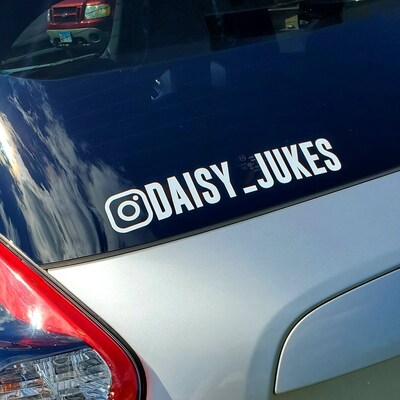 Custom IG Handle Decal. Social Media Handle Decals for Your Car or ...