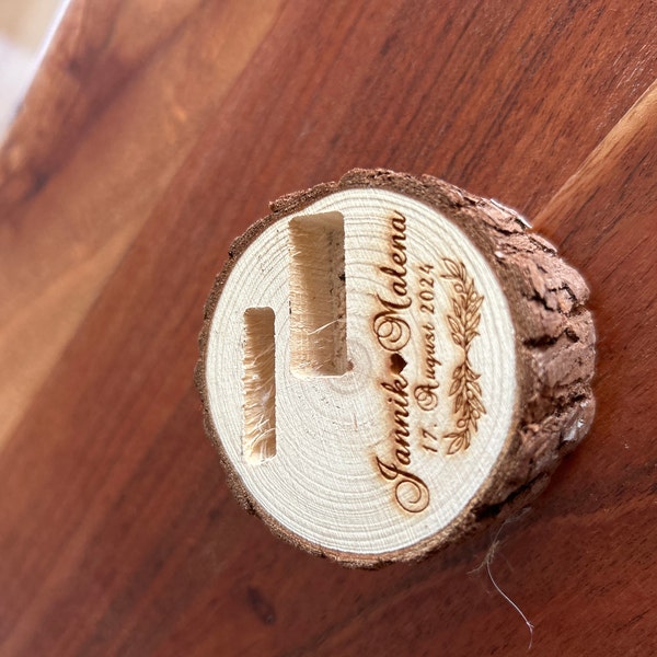 Tree Stump Wedding Ring Box, Tree Stump Ring Bearer Box, Double ...