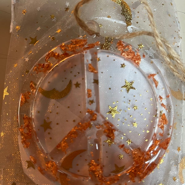 Iridescent Peace Sign Ornament - Etsy