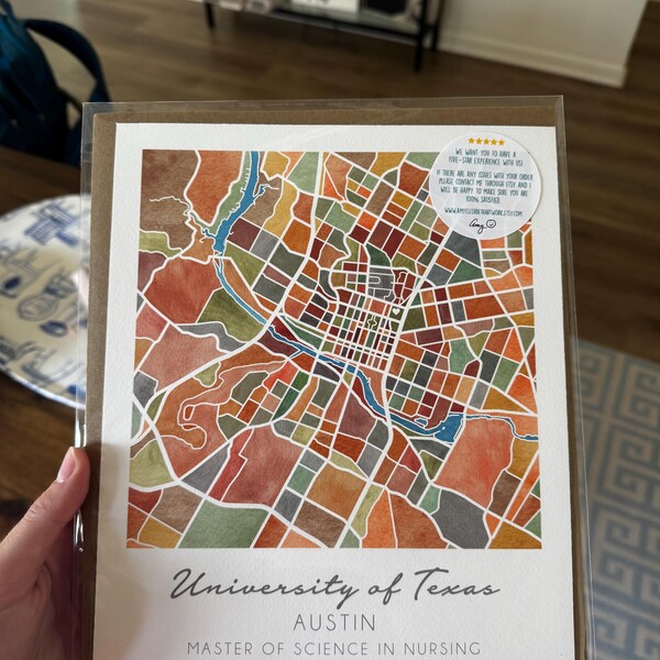Custom Campus Map, Personalized College Grad Gift - Etsy