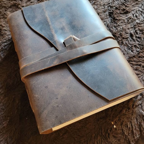 Handmade 5x7 Leather Journal. Vintage Style, Unlined, Great Gift for ...