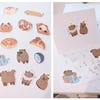 Coffee Cup Cat Sticker Set Cute Cat Sticker Waterproof Durable Stickers ...