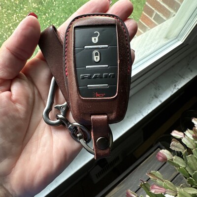 Leather Key Fob Case Protector for Giadiator Key 2, 3, 4 Buttons ...