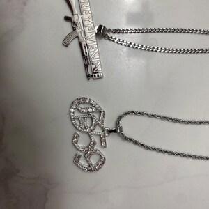 Suicideboys G59 Necklace Iced Out Cubic Zirconia Pendant Stainless ...