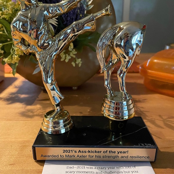 Kick Ass Trophy - Custom Funny Office Award 7" Tall - Includes ...