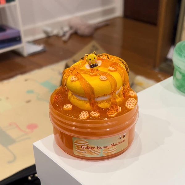 Tangerine Temptation Bingsu Slime Crunchy Slime Bubble Popping Slime ...