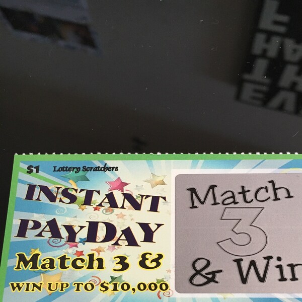 Pregnancy Announcement Reveal Scratch off Fake Lotto Replica Tickets ...