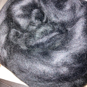 Dyed Black Cheviot Top Roving Spinning Fiber 4 Ounces - Etsy