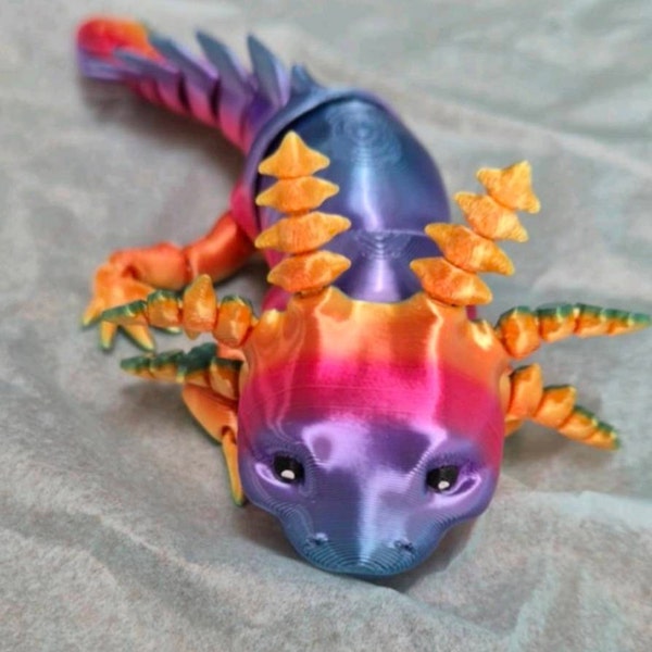3D Printed Dragon, Dragon and Egg, Flying Serpent Dragon | Sensory Toy ...