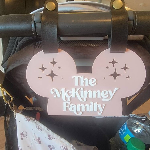 Disney Inspired Personalized Stroller Sign, Mickey Ears Decor, 1st WDW ...