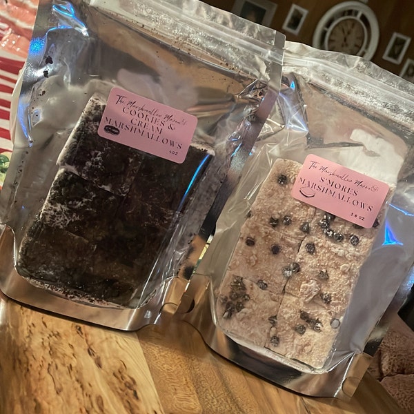 Gourmet Handcrafted Marshmallows: 12-piece Variety Pack, Choice of Two ...