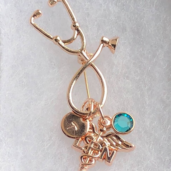 Rose Gold LPN Pin - Rose Gold Licensed Practical Nurse Pin - Rose Gold ...