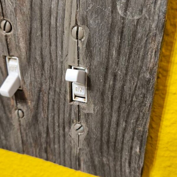 Weathered Wood Outlet Cover, Outlet Cover, Barn Wood, Drift Wood ...