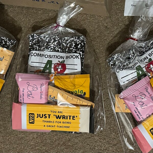 BULK ORDER **ONLY** Teacher Appreciation Goodie Bag | Treat Bag for ...