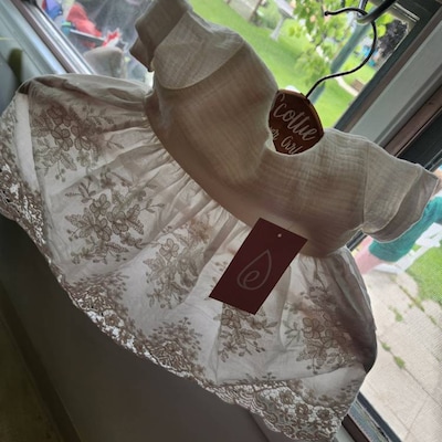 Helena Girls Boho Dress Lace & Muslin Vintage Dresses for Children ...