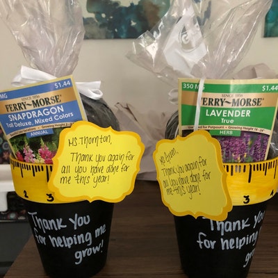 End of the School Year Teacher Gift Flower Pot Thanking Them - Etsy