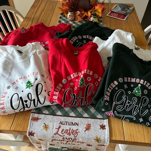 Christmas Girl‘s Trip Making Making Memories Together Sweatshirt ...