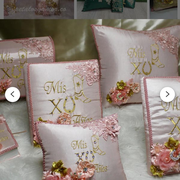 Quinceañera Complete Set Bible, Photo Album, Kneeling Pillow, Guest ...