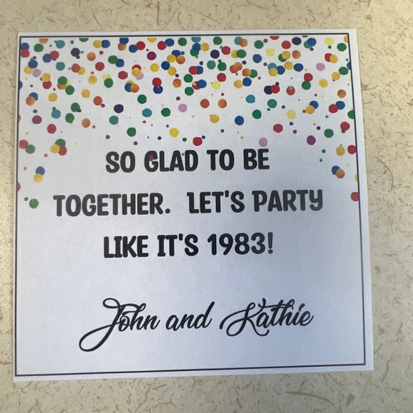 Printable Gift Tag, Confetti Tag Template / Editable Favor Tag ...