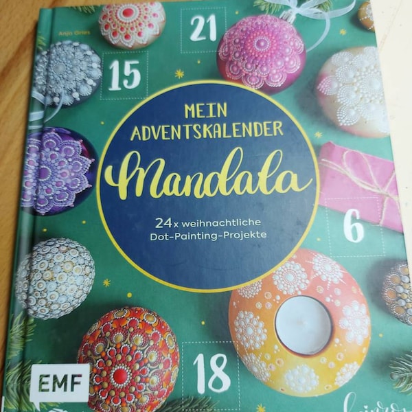 Mein Adventskalender-Buch Mandala, 24 DIY Dot-Painting Projekte ...