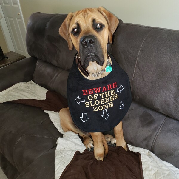 Big Dog Slobber Bib SLOBBER ZONE - Etsy