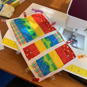 Log Cabin Cross Mug Rug Pattern | Etsy