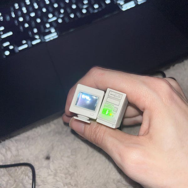 Miniature CRT Monitor: Retro MS-DOS Desktop Decor - Etsy