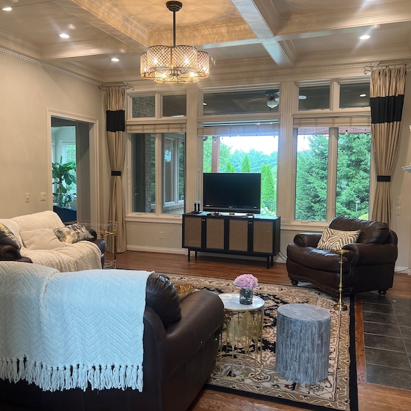 Luxury Velvet Curtain Panels, Beautiful Custom High Ceiling Curtains ...