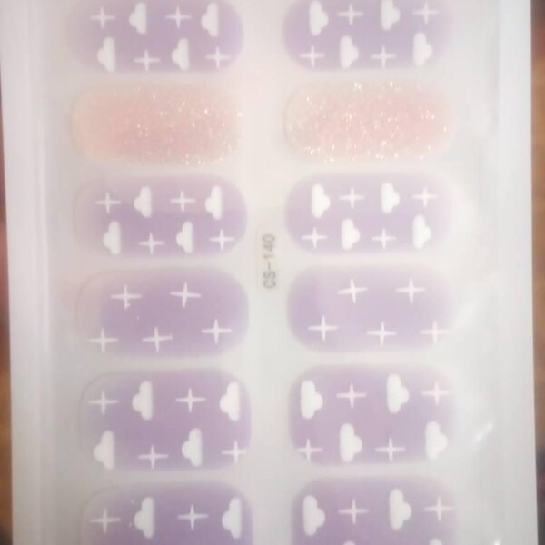 Pastel Cherry Blossom Nail Wraps / Flower Floral Nail Polish Strips ...