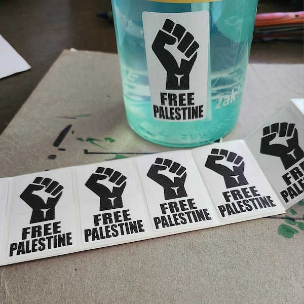 FREE PALESTINE 25-500 Pack Stickers Protest Movement Gaza End ...