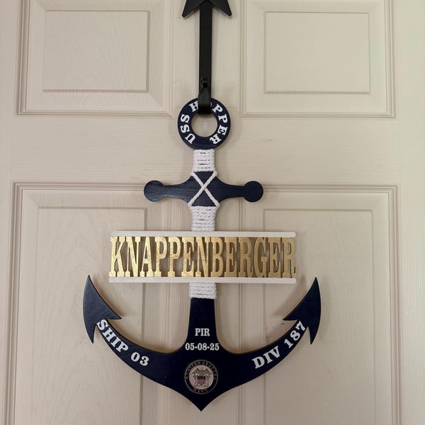 Military Family Deployment Lighted Sign | LED Wooden Base | Gift for ...