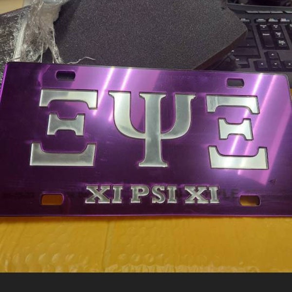 GREEK Fraternity and Sorority License Plates- Tags-organiztion-custom ...