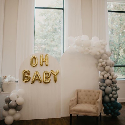 Pacific Balloon Garland Kit With Shades of Blue Slate Blue Dusty Sand ...